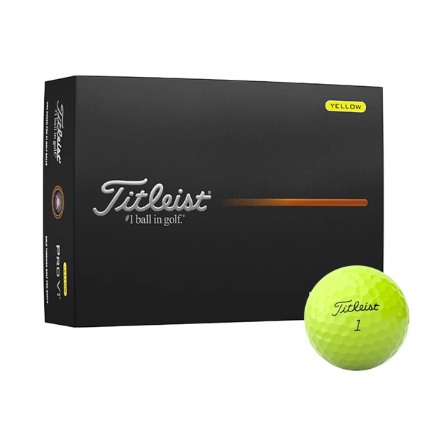 Yellow Titleist Pro V1 | gimmeballs