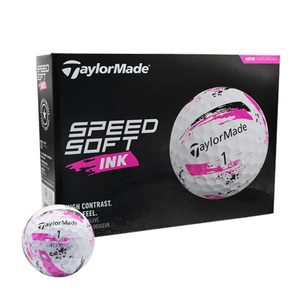 TaylorMade Speedsoft Ink Pink Golf Balls | gimmeballs