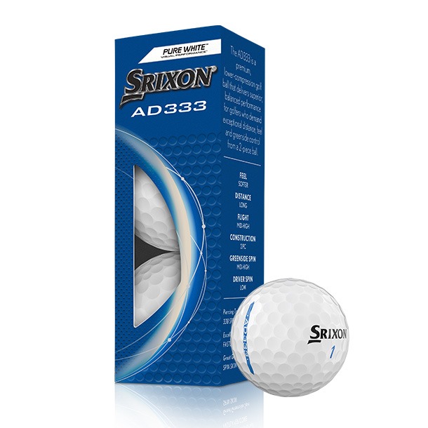 Srixon AD333 Golf Balls 2024 | Pure White