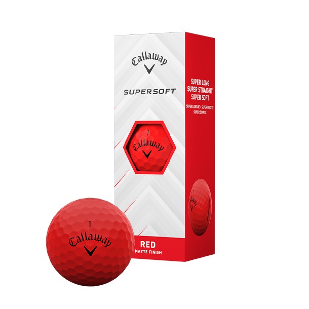 Callaway Supersoft Red Golf Balls 2025 | gimmeballs