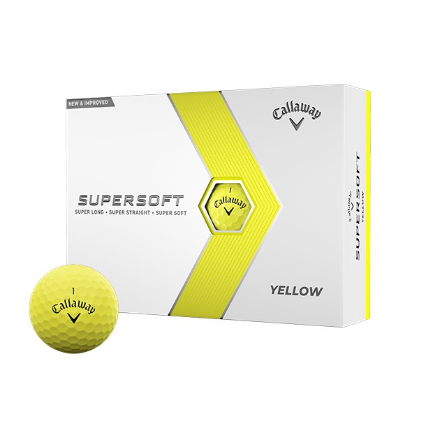 Callaway Supersoft Matte Yellow Golf Balls | gimmeballs