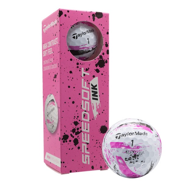 TaylorMade Speedsoft Ink Pink Golf Balls | gimmeballs