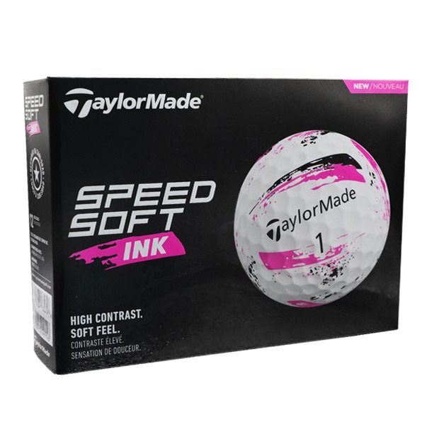 TaylorMade Speedsoft Ink Pink Golf Balls | gimmeballs